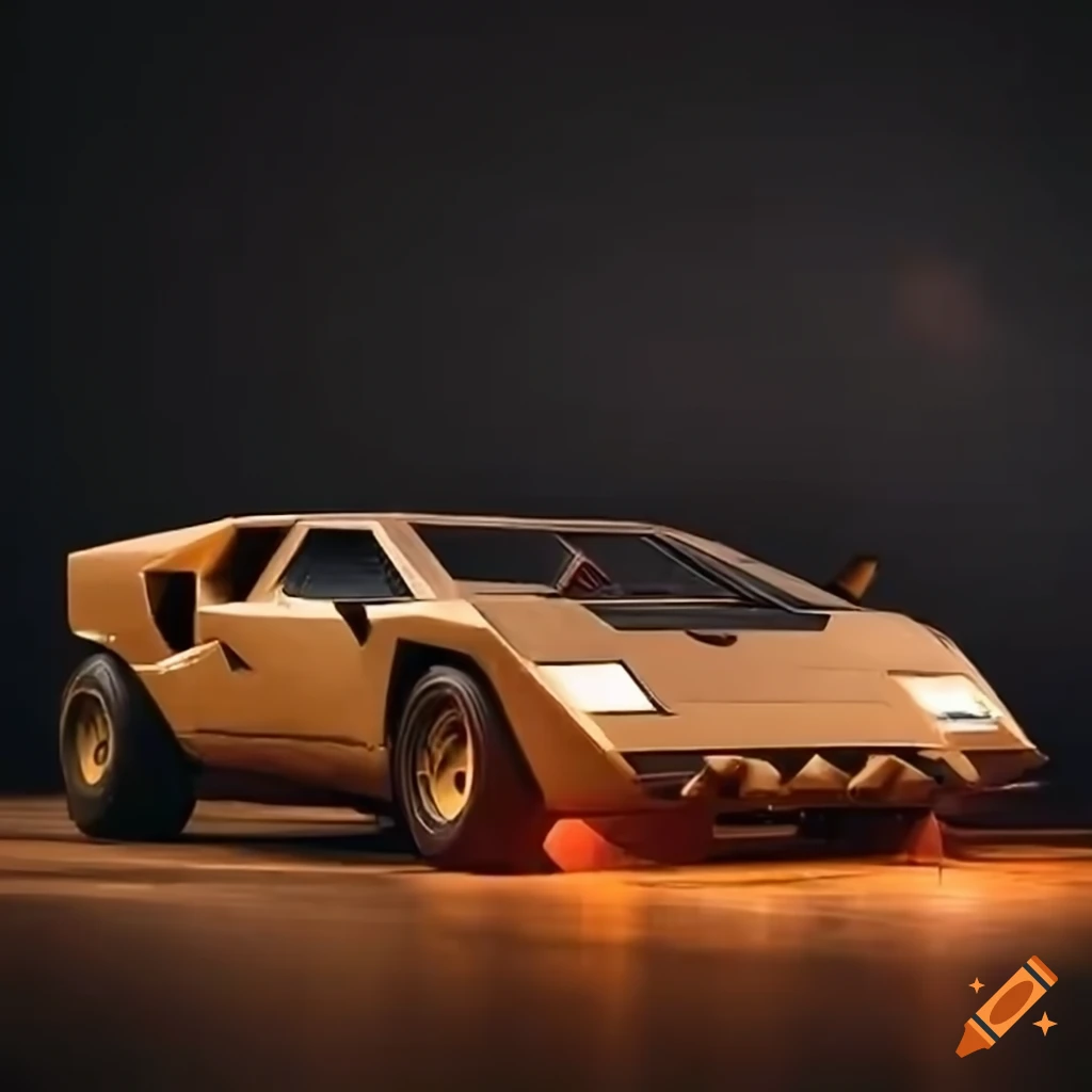 Customized lamborghini countach as a post-apocalyptic derby vehicle at ...