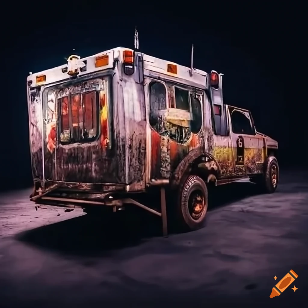 Ford E-series ambulance converted into post-apocalyptic derby vehicle ...