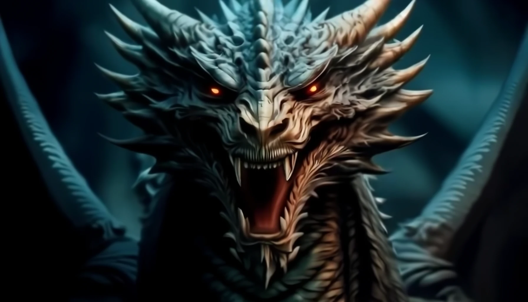 Majestic dragon illustration on Craiyon