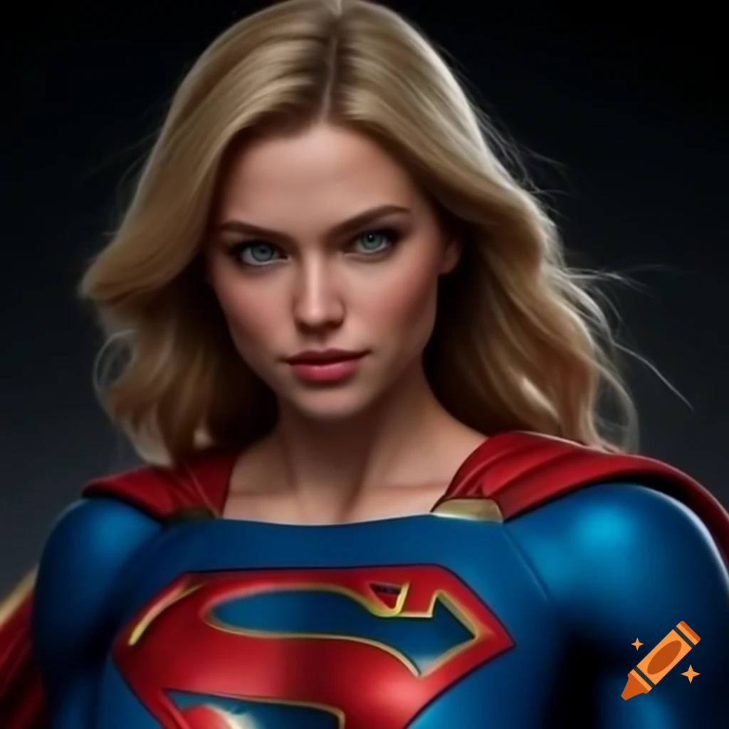 Comic Book Style Realistic Supergirl By Michael Turner On Craiyon