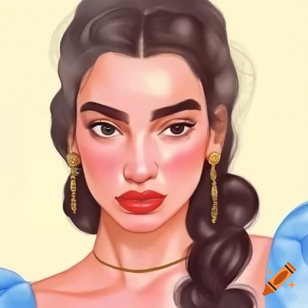 Dua Lipa depicted as Albanian Princess in classic Disney animation ...