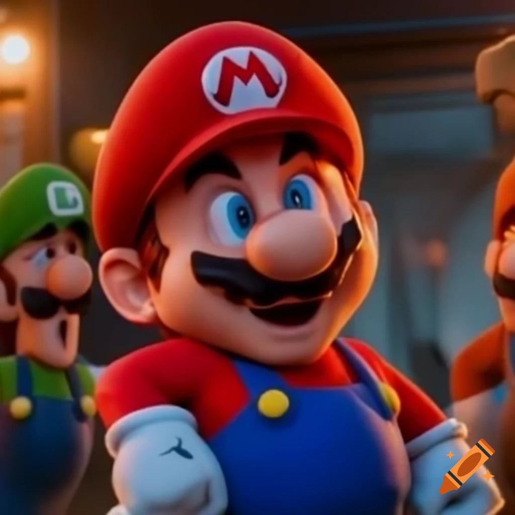 Super Mario Bros Movie 2023 in Bob the Builder style on Craiyon