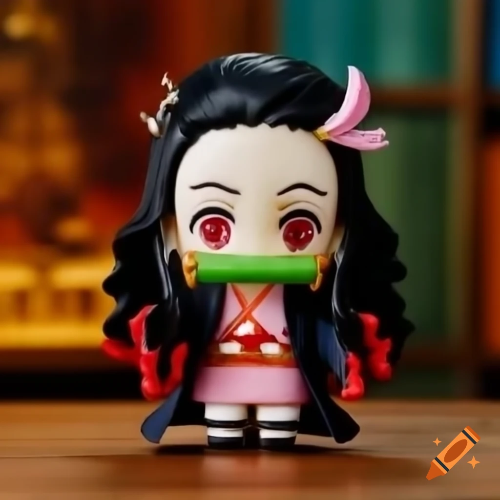 Mini avatar of Nezuko from anime series on Craiyon