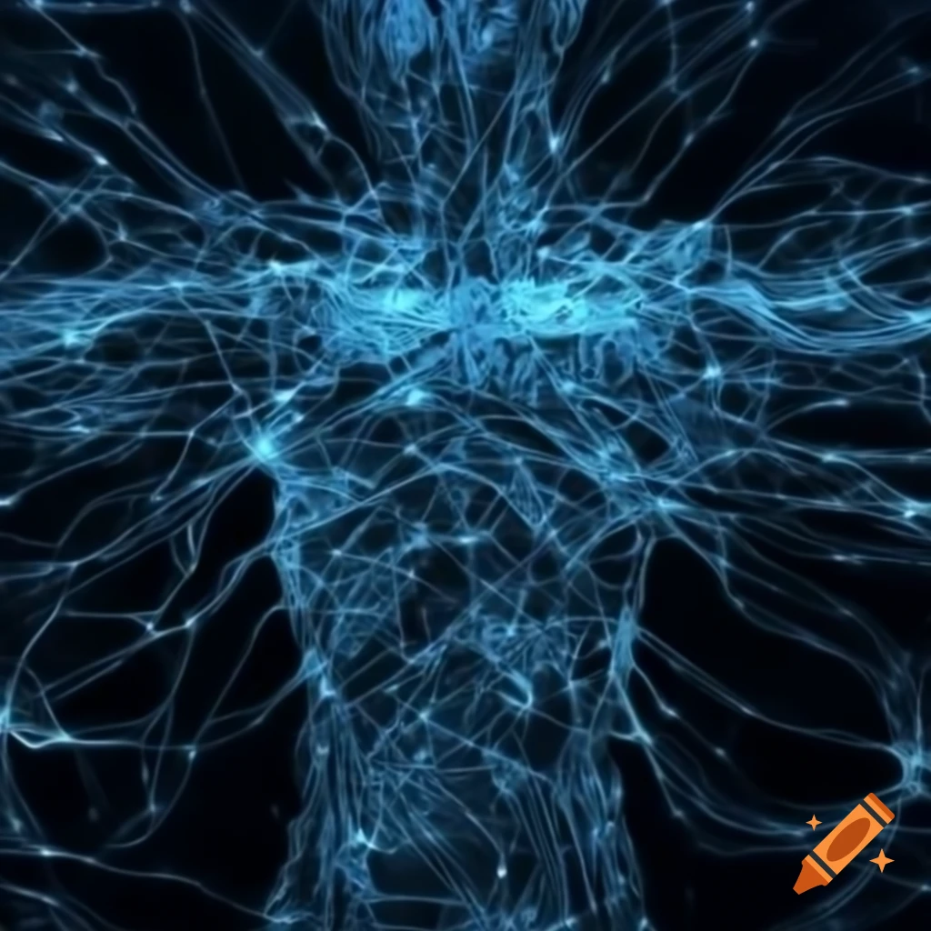 Abstract painting representing artificial intelligence on Craiyon