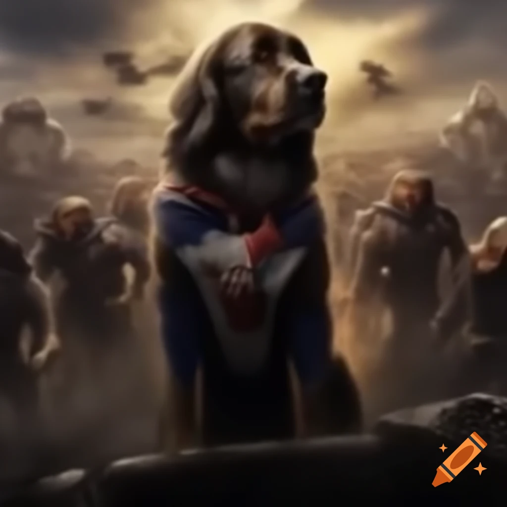 Defenders harnessing dream powers in a fantastical battle on Craiyon