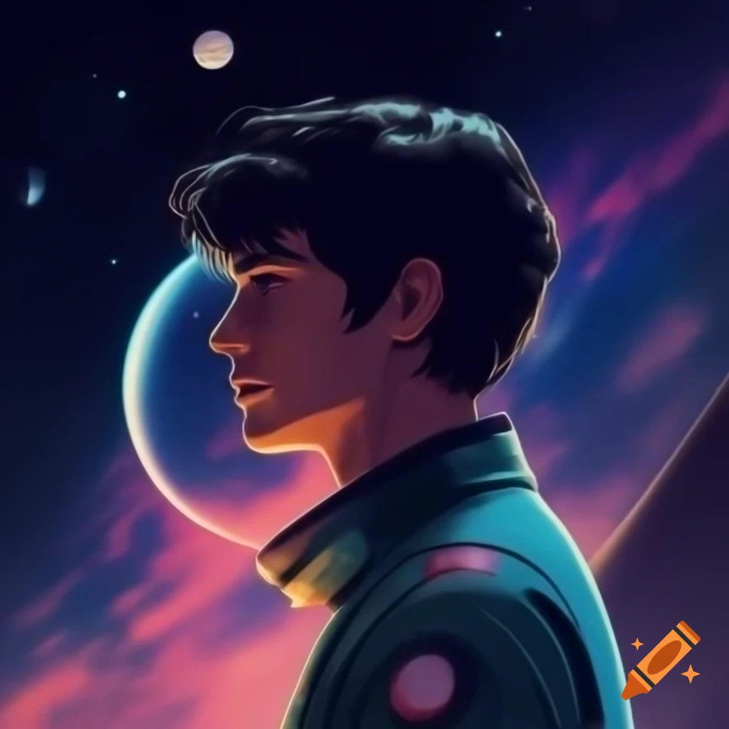 Profile picture illustration inspired by serious and dreamy space ...