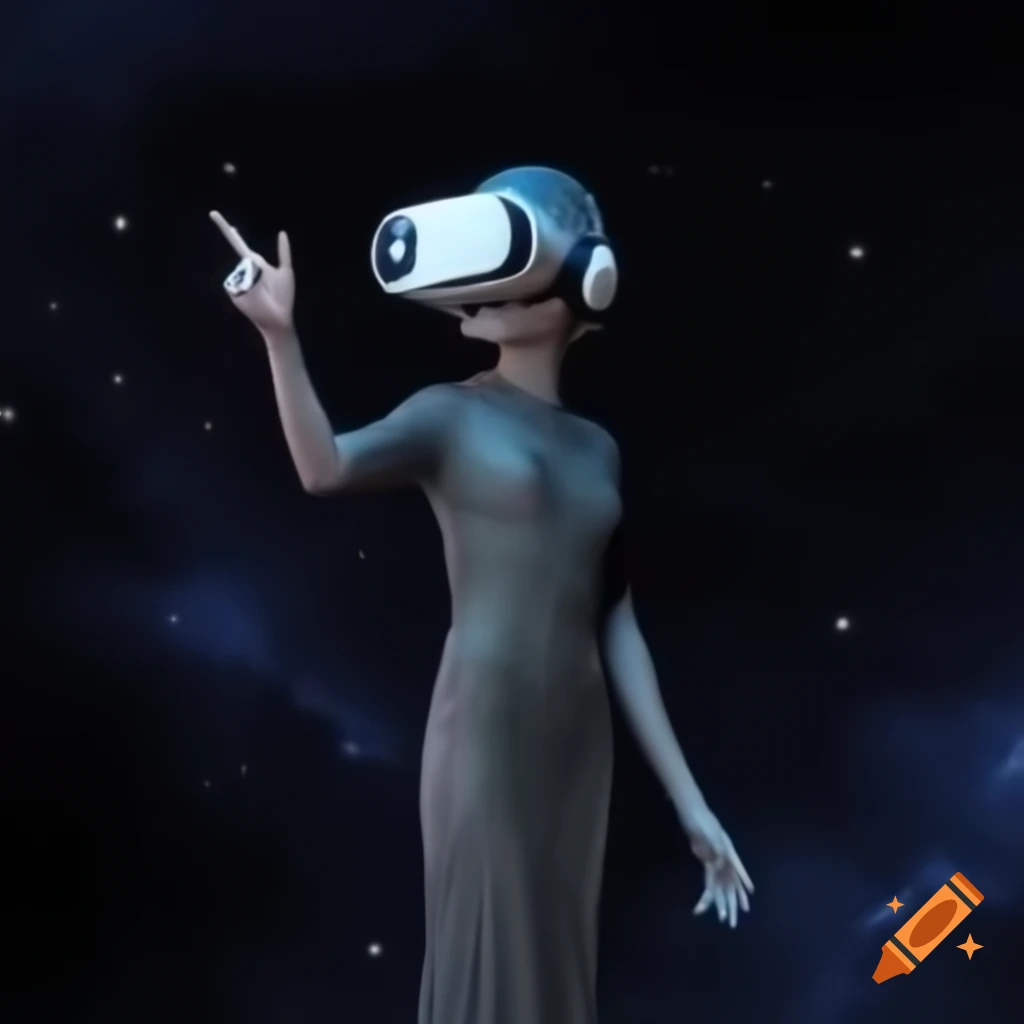 Cosmic surreal scene featuring Dream Weaver Joseph and Super Computer ...