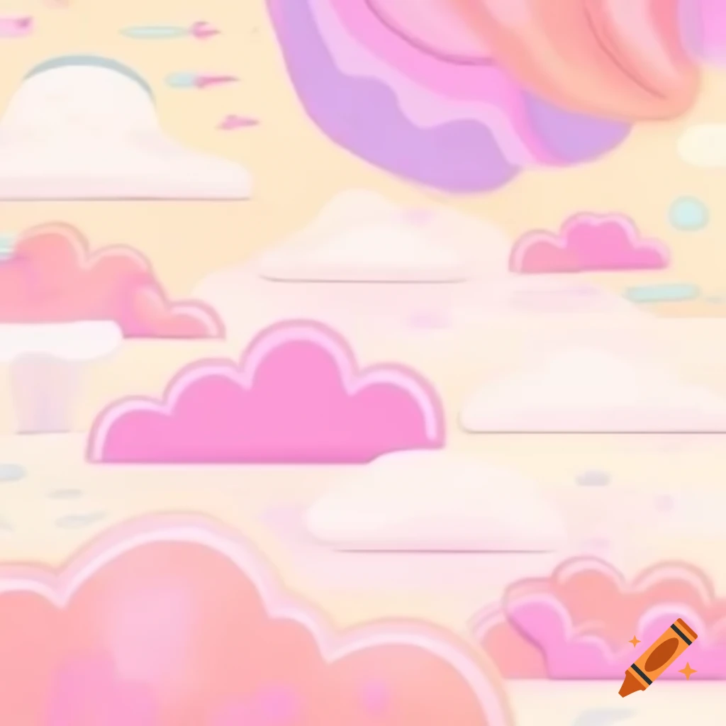 Whimsical pastel-colored background on Craiyon