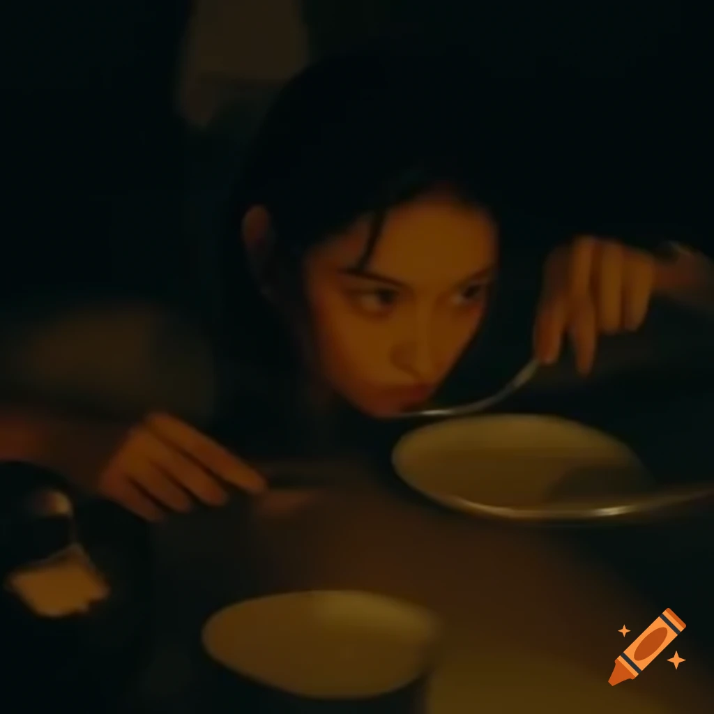 Subtle poster art of an obscure restaurant at the end of the universe on Craiyon