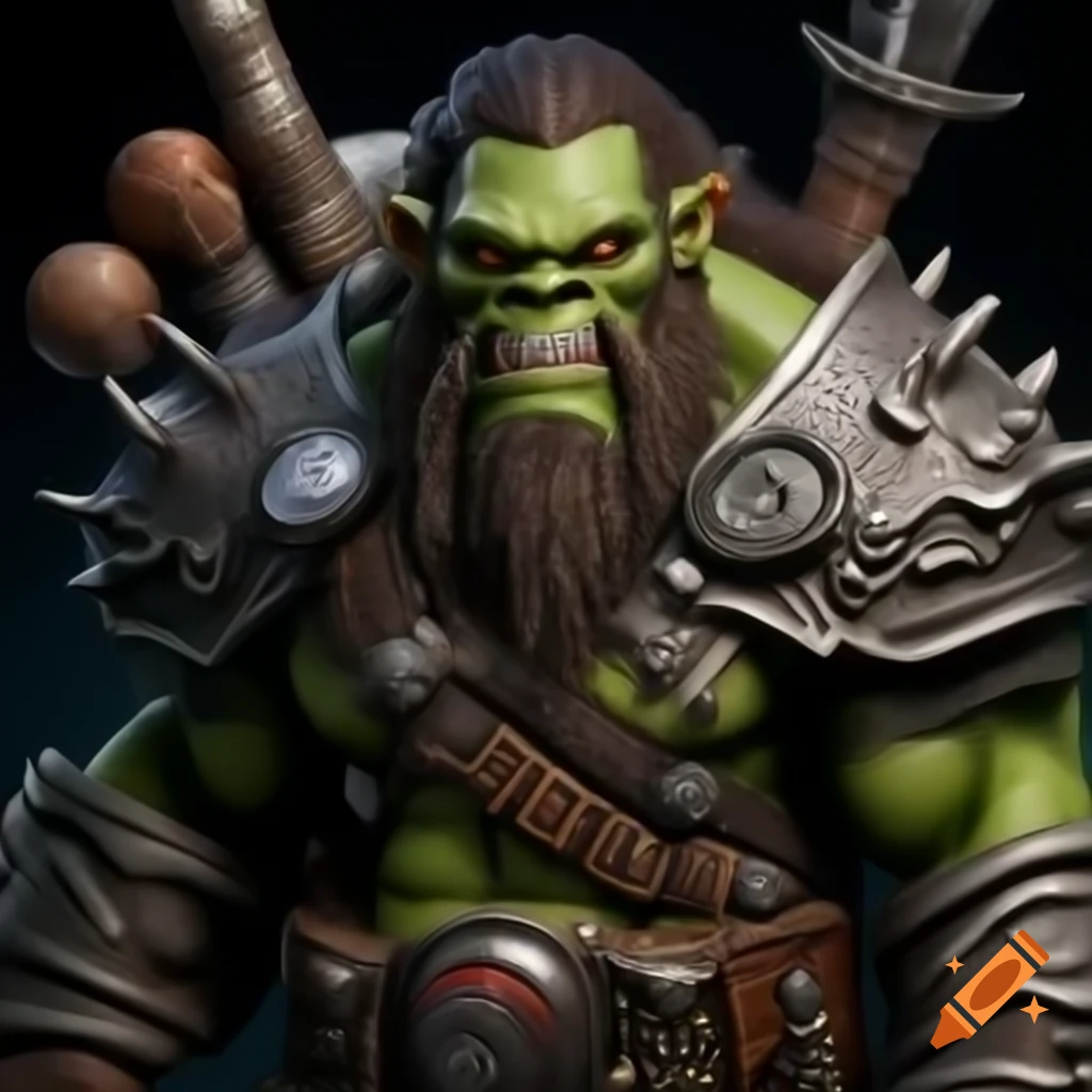 Orc warrior, Tauren Druid, undead spellcaster, and troll shaman with ...