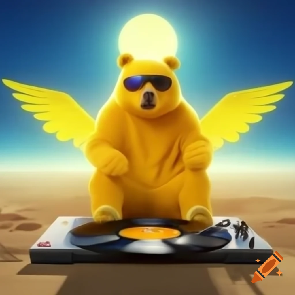 Bold yellow star shining in sky inspired by Kanye West Graduation album ...