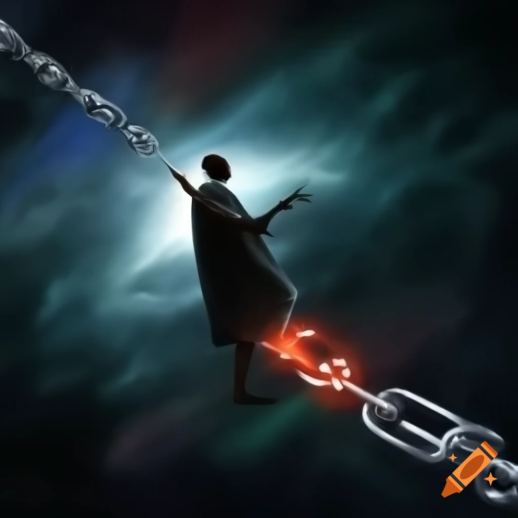 Artwork featuring equiano surrounded by broken chains symbolizing ...