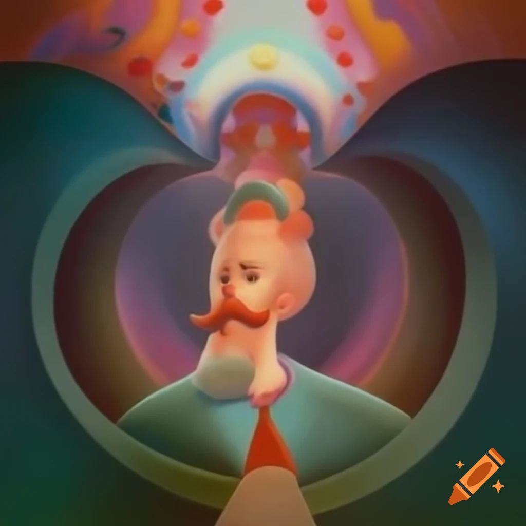 Surrealist art composition with abstract elements on Craiyon