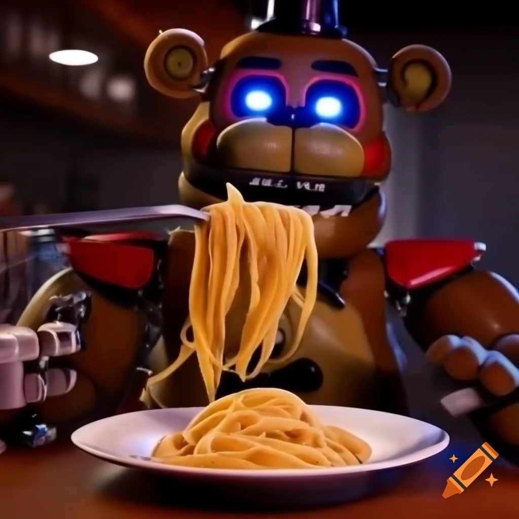 Freddy Spaghetti character illustration on Craiyon