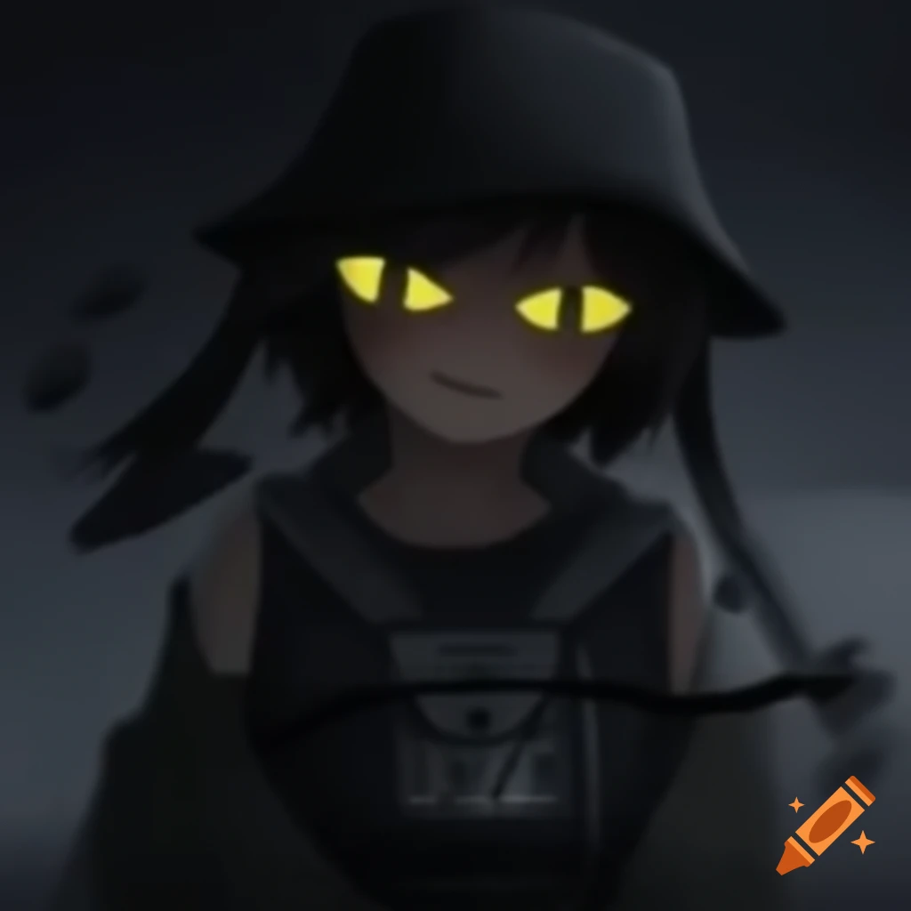 Worn out anime character with ripped clothes, black headband, rusty ...