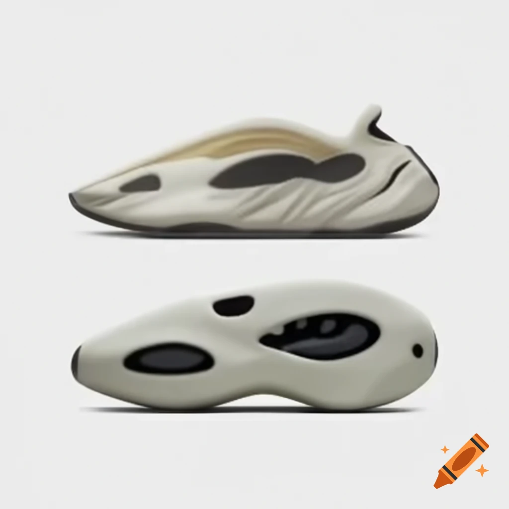 Futuristic alien spaceship shoe design inspired by dirt bikes on white ...