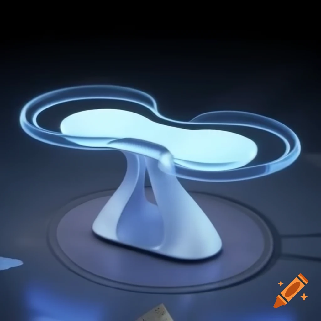Futuristic center table design on Craiyon
