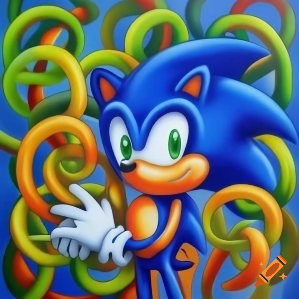 Tangle the lemur character from Sonic franchise on Craiyon