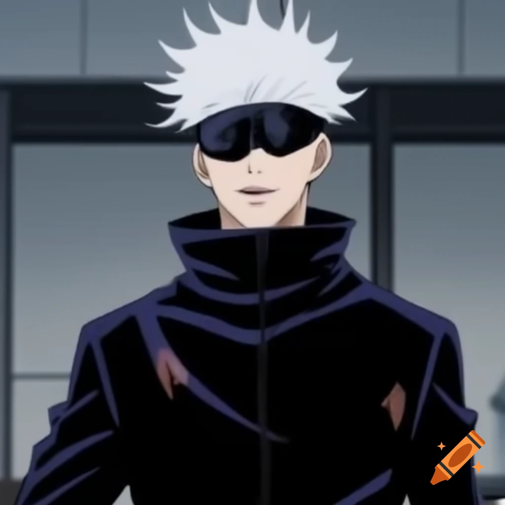 Gojo character from anime, showcasing distinct features on Craiyon