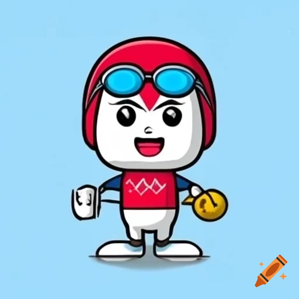 Tokyo 2008 Olympic mascot character design on Craiyon