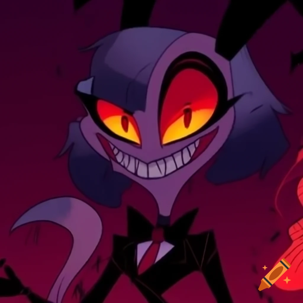 Loona the hellhound character from helluva boss on Craiyon