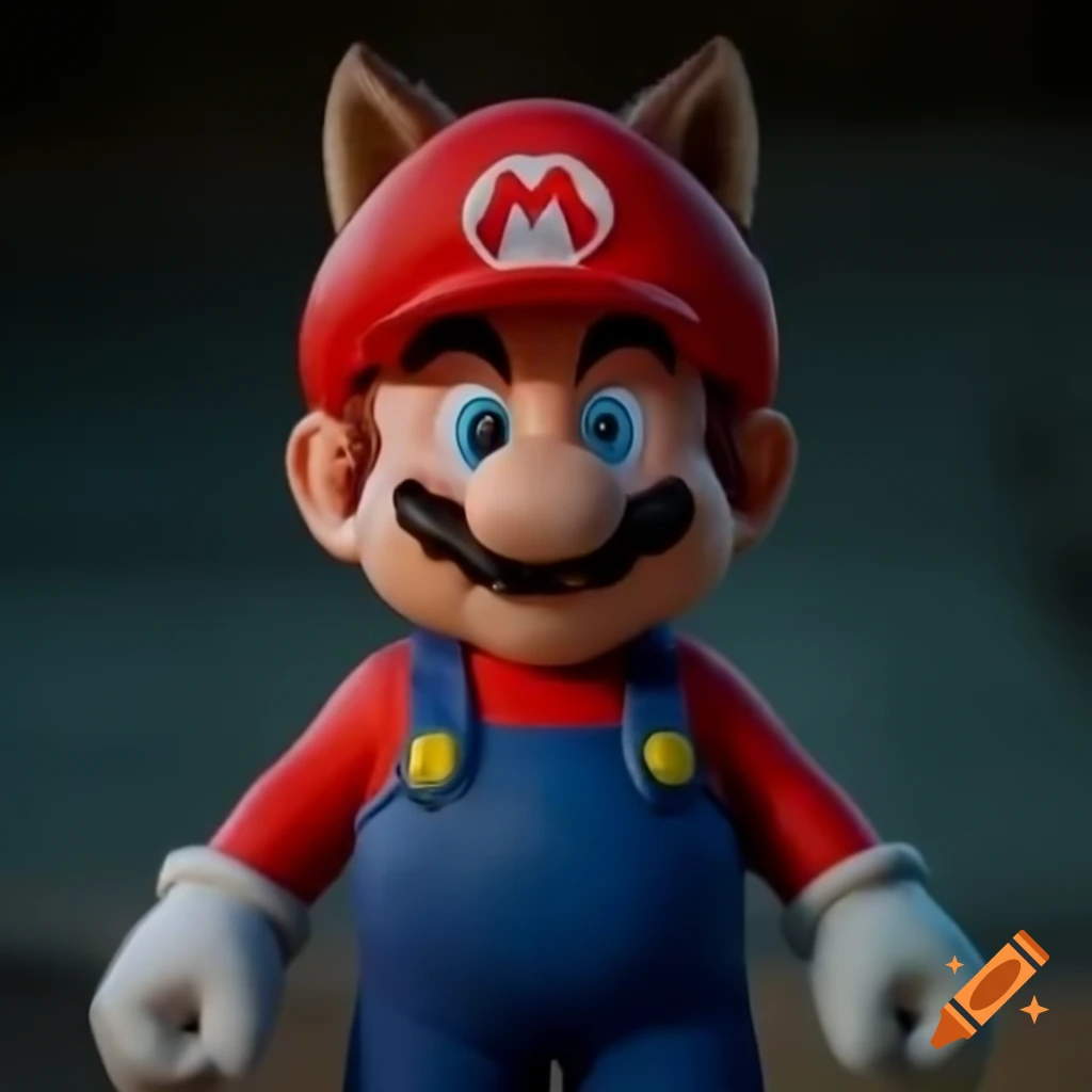 Super mario in wolf suit on Craiyon