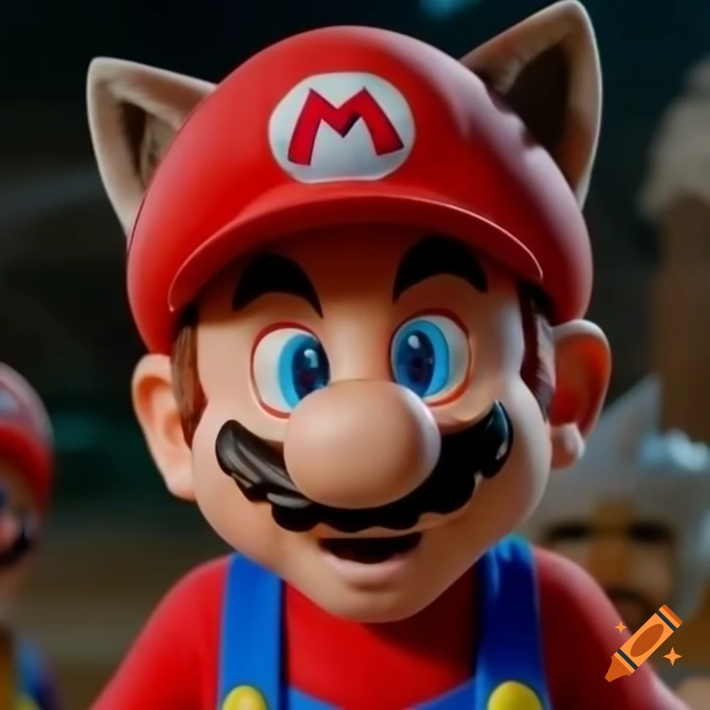 Super Mario in wolf suit on Craiyon