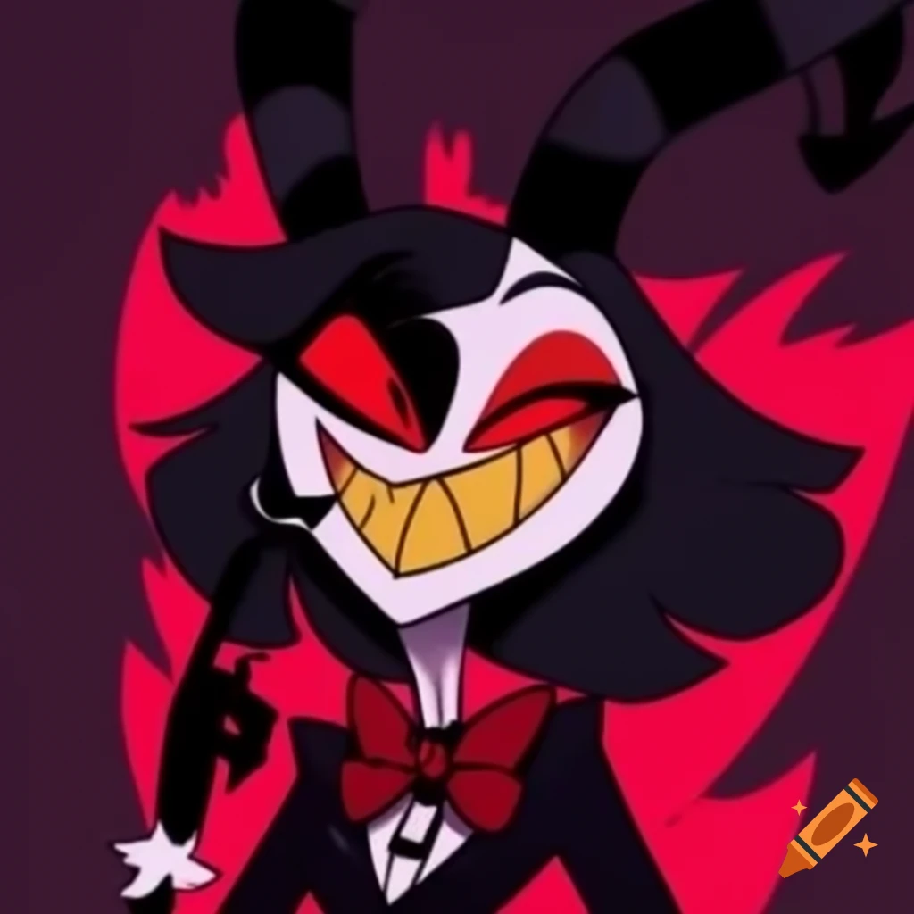 Loona the hellhound character from helluva boss on Craiyon