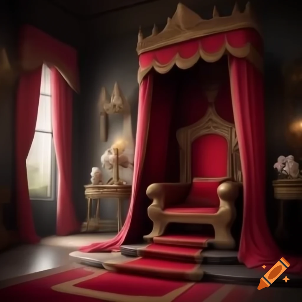 Opulent throne room with intricate decorations on Craiyon