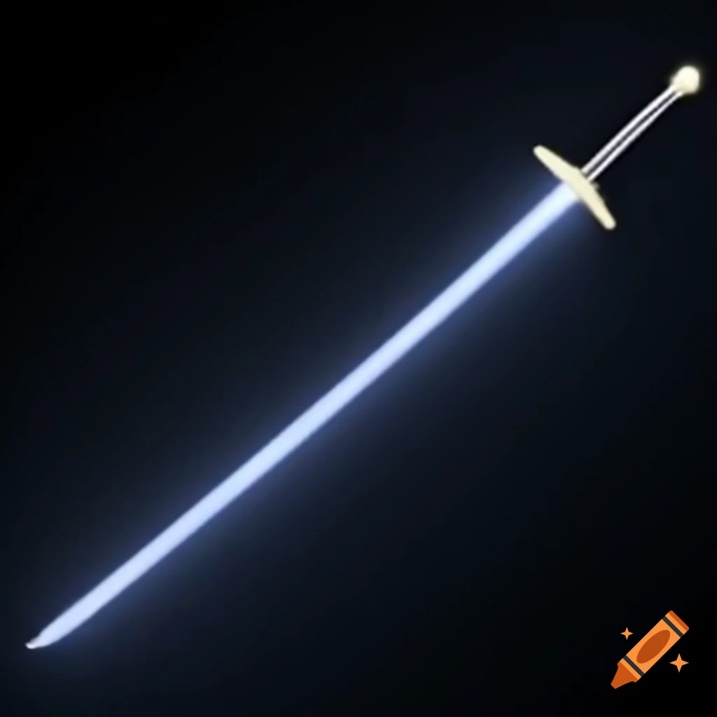 Futuristic light sword with glowing effects on Craiyon