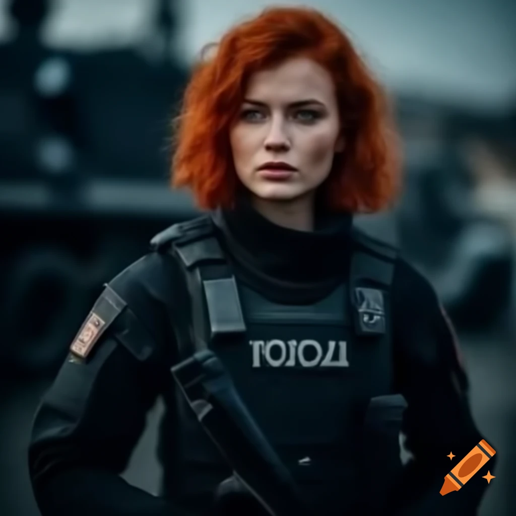Elite SWAT member inspired by Hilde von Krone as a redhead in Jill ...