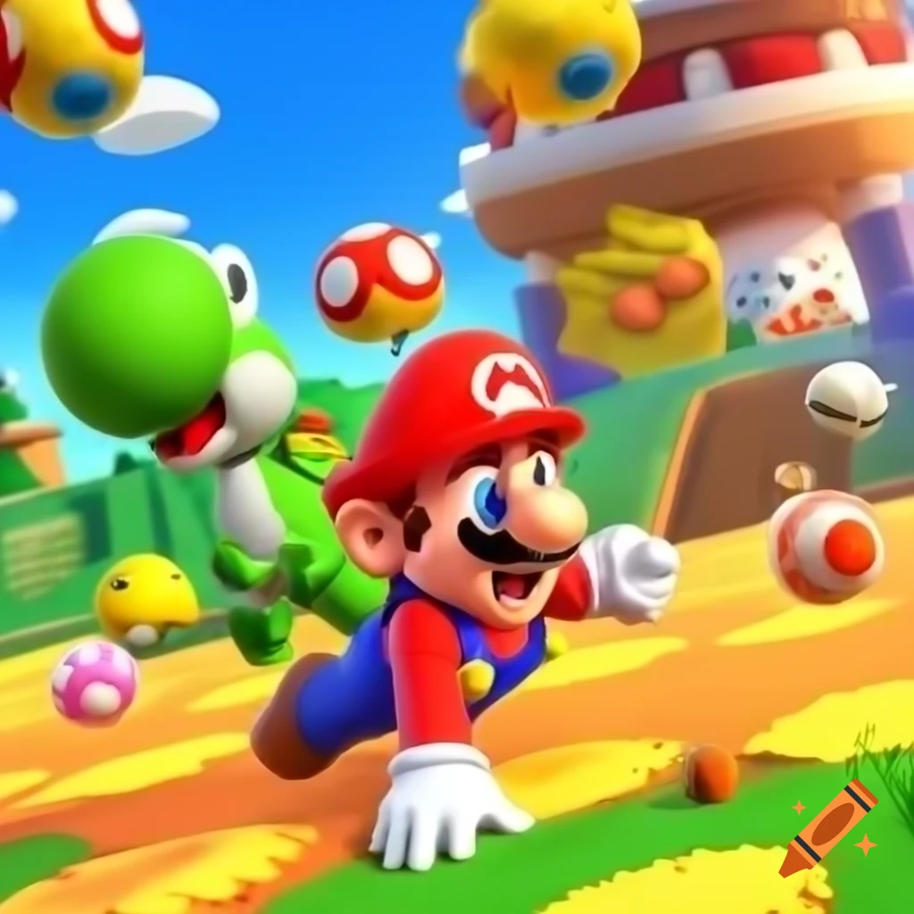 Famous video game character Mario on Craiyon