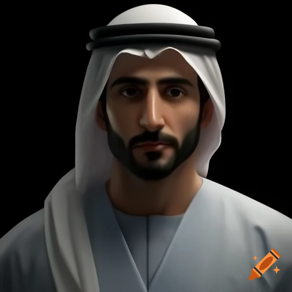 Ultra-realistic cartoon anime depiction of a handsome arab man with ...
