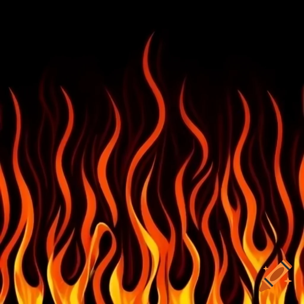 Abstract design featuring fire stripes on Craiyon