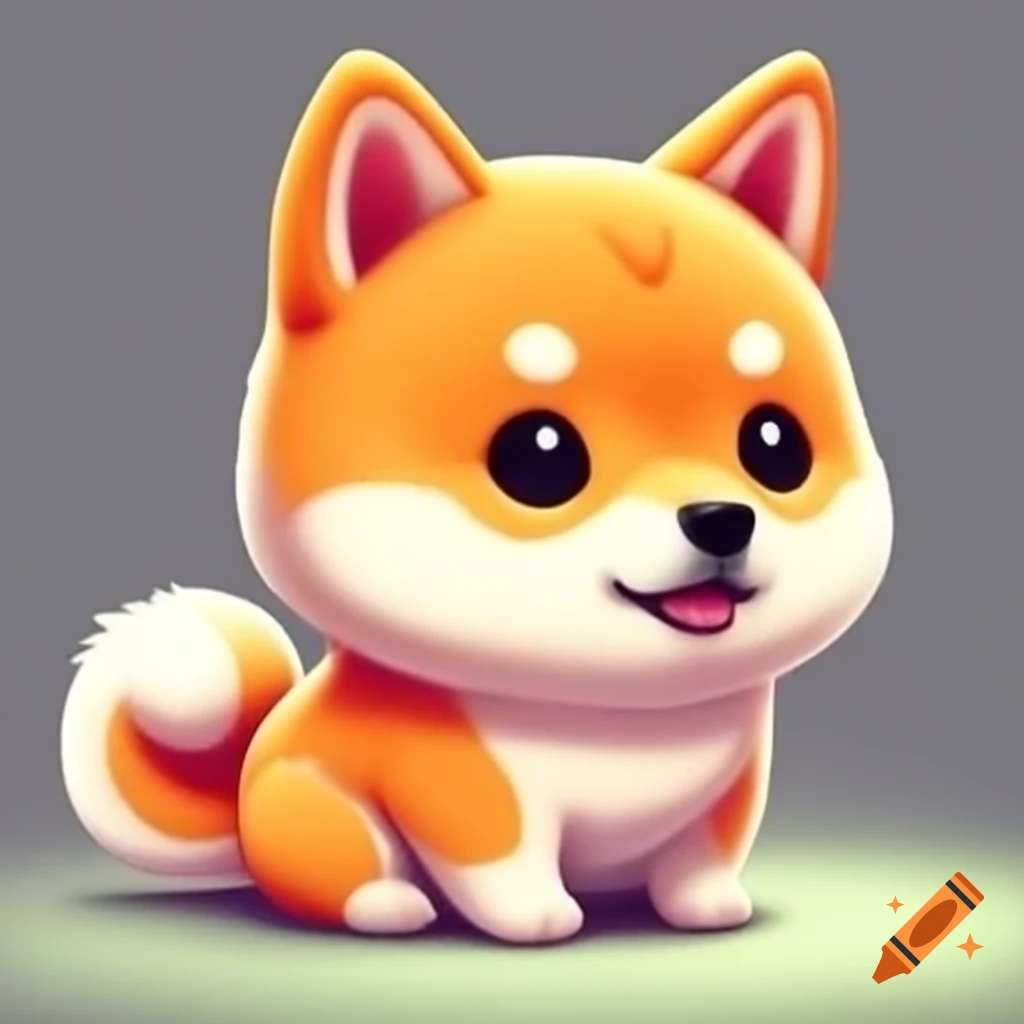 Female shiba inu dog in pop art style on Craiyon