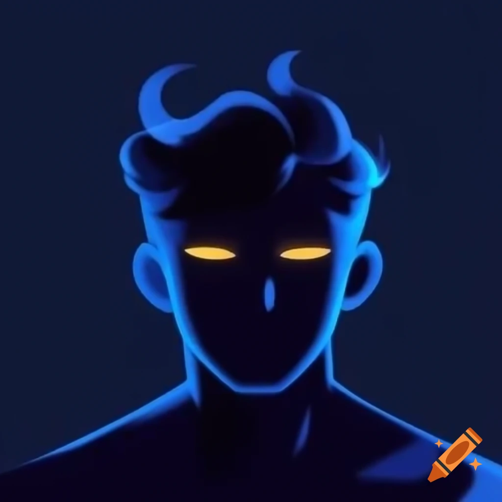 Minimalistic logo of strong man's silhouette with motivational aura in ...