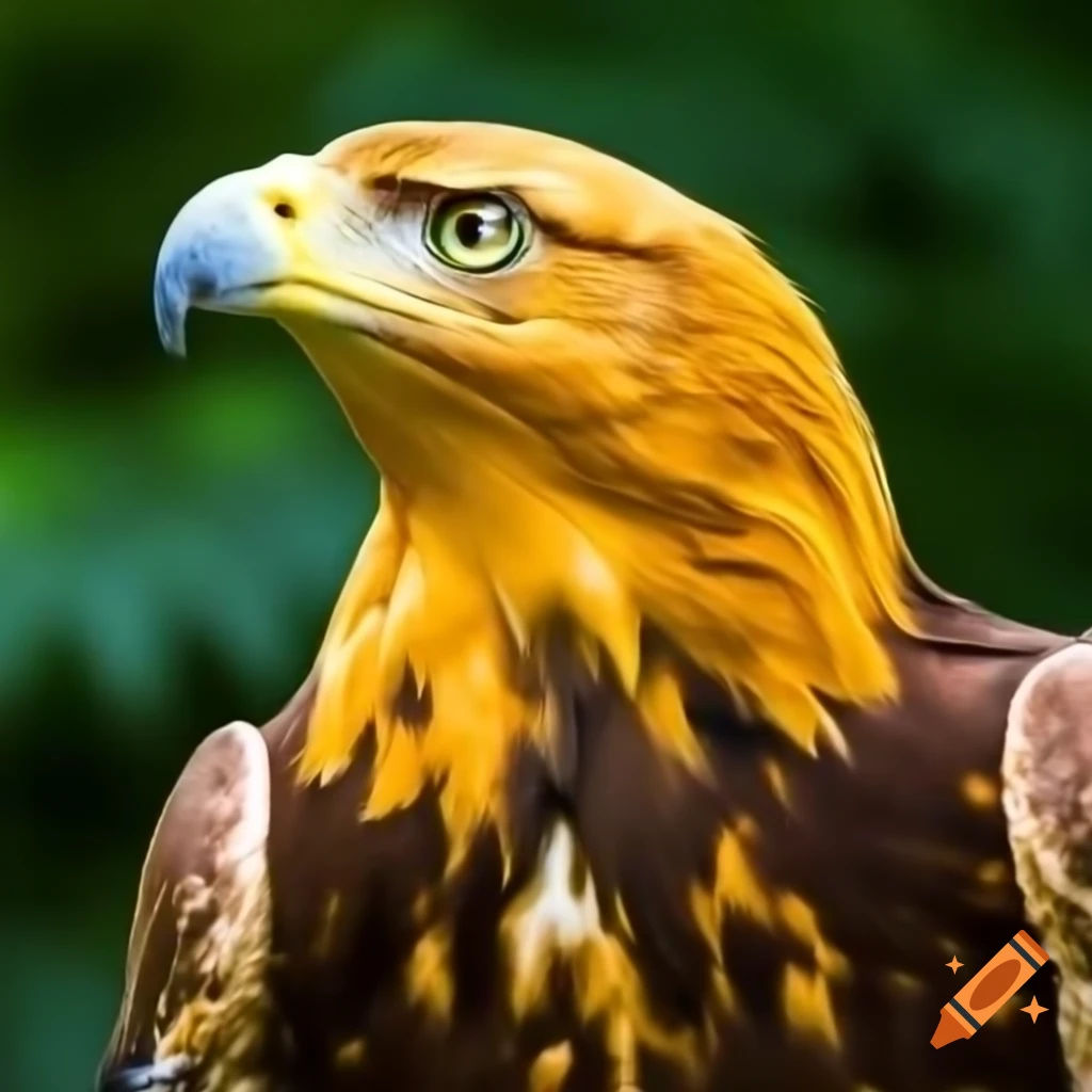 Yellow eagle in Hungary on Craiyon