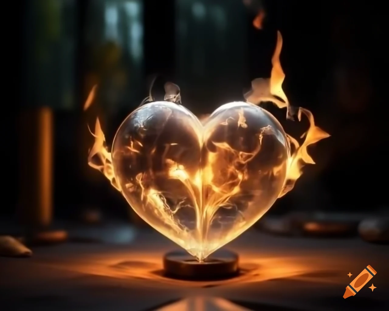 Intricate heart of a lightbulb with glowing filament and bright ...