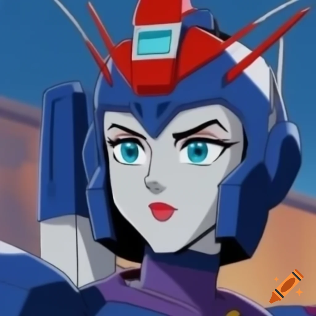 Anime version of two princesses from cybertron on Craiyon