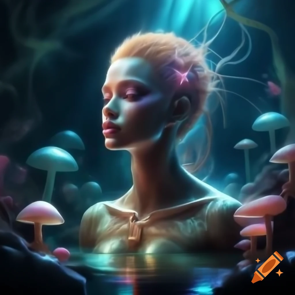 Detailed closeup portrait view of an unspecified subject on Craiyon