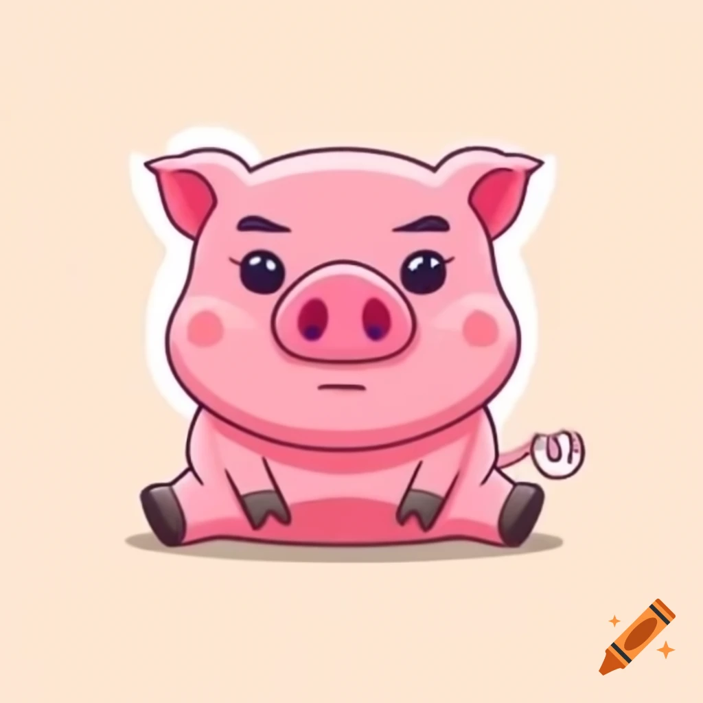 Concept of a pig monster on Craiyon