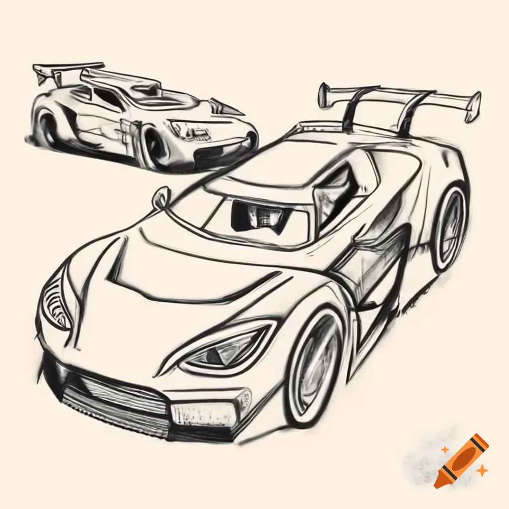 Concept design for speedster car in arcade racing game, emphasizing ...