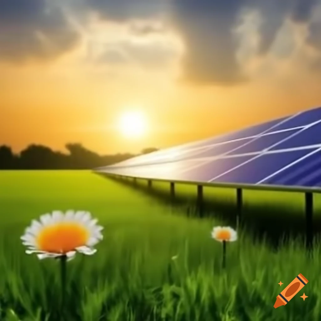 Onam celebration featuring solar panels and sun on Craiyon