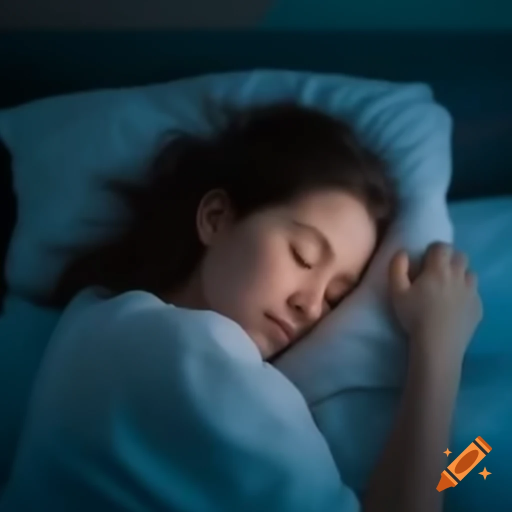 Person preparing to go to sleep on Craiyon