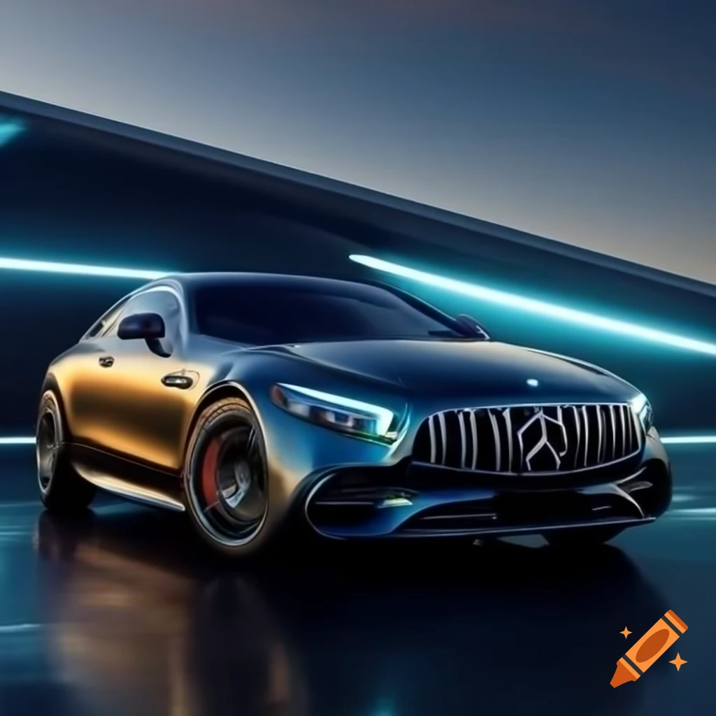 Futuristic Mercedes AMG concept car from 2050 on Craiyon