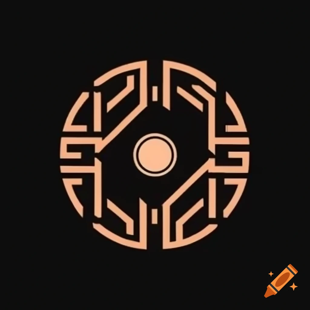 Geometric circle logo representing a mysterious cult on Craiyon