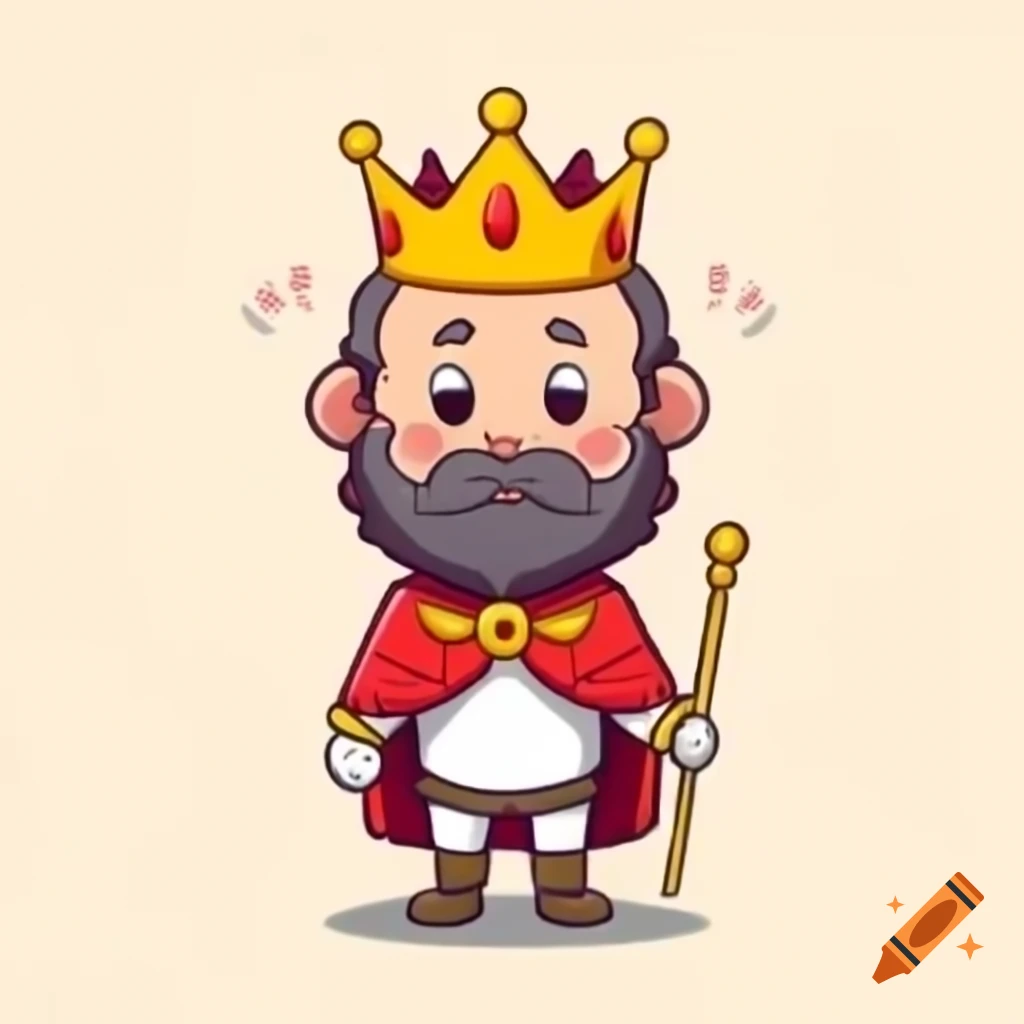 Cute cartoon of king richard the lionheart in anime style on Craiyon