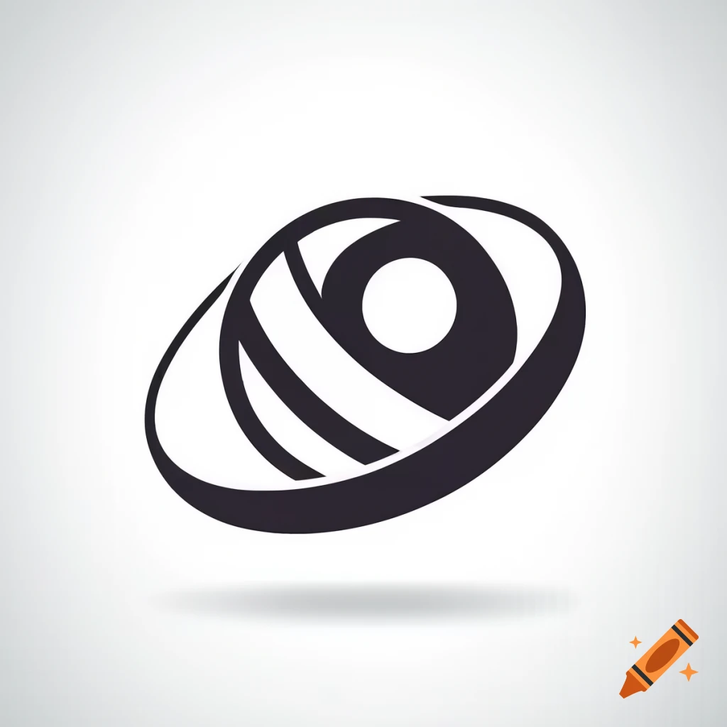 Realistic chrome logo of a space agency depicting a planet on Craiyon