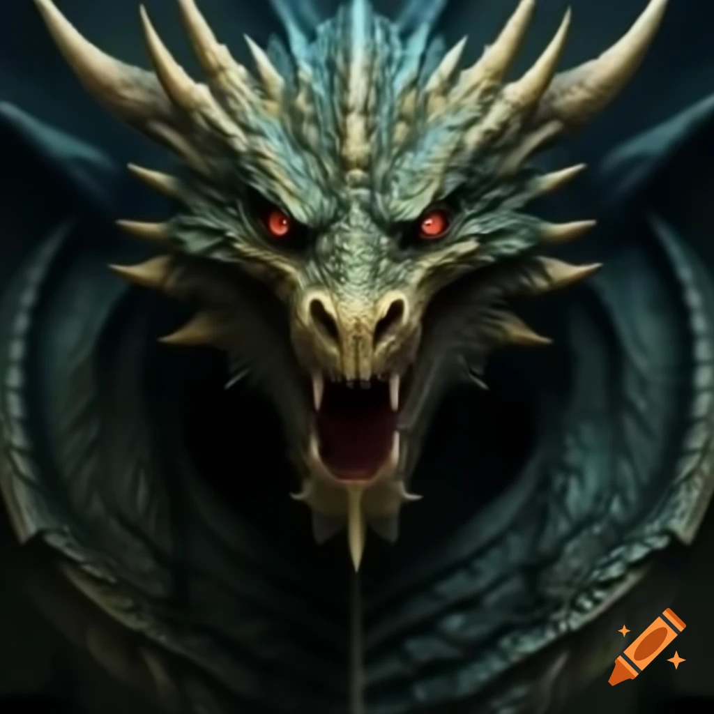 Dragon illustration with intricate details on Craiyon