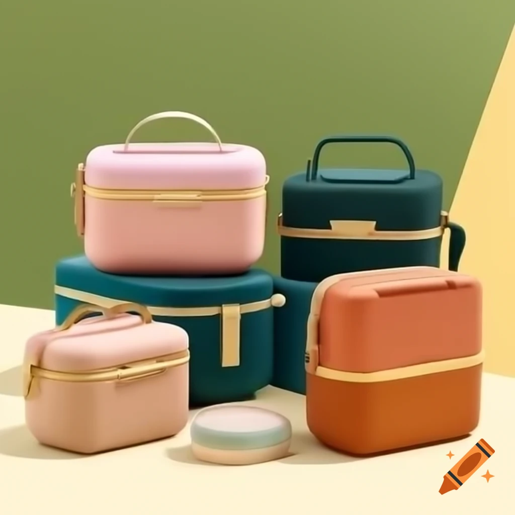 Modular lunchbox design by Karim Rashid on Craiyon